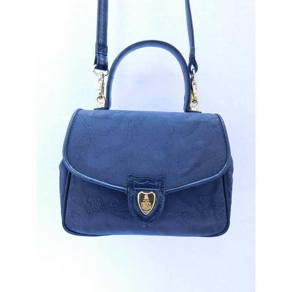 Mark Cross | Bags | Vintage Mark Cross Black Canvas Crossbady Bag ...